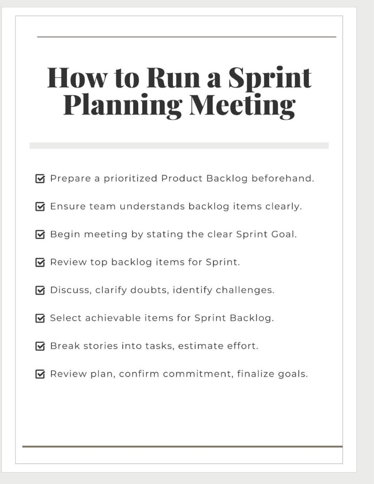 How to Run a Sprint Planning Meeting?